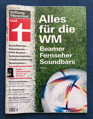 Stiftung Warentest November 2022 ++ Nasensprays Kaffeevollautomaten ...