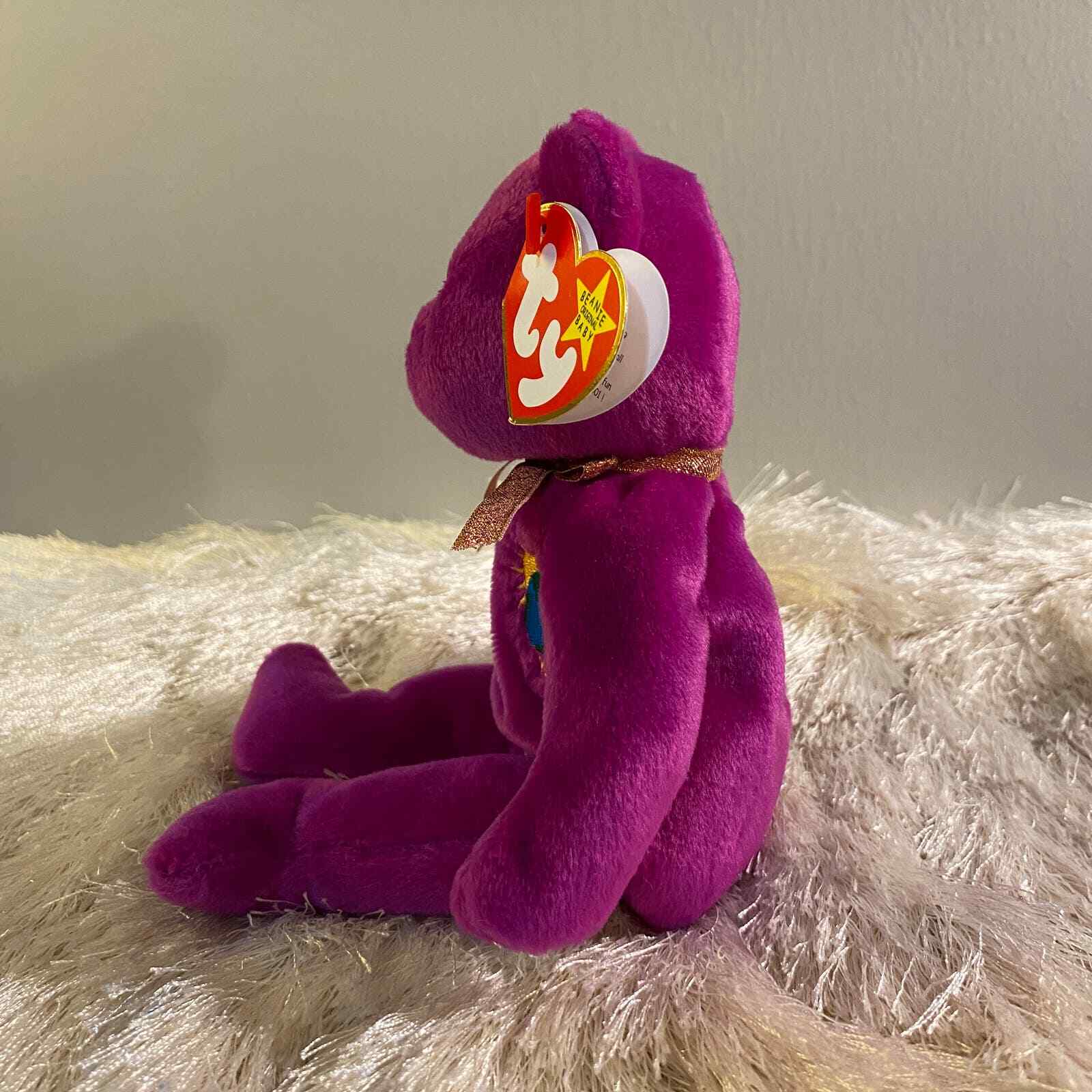 RARE Ty Beanie Baby Bear Millennium 🎊 name spelled wrong! Major ERROR 🧸 ...