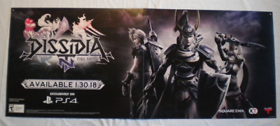 2018 Final Fantasy Dissidia NT PS4 Game Store Promo Display Banner ...