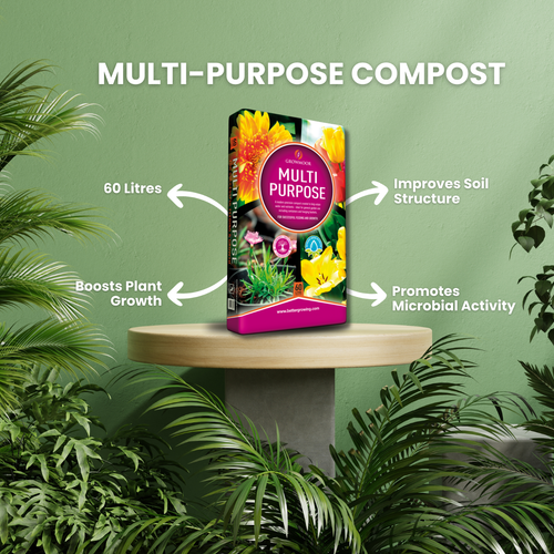 2 X 60 Litre Growmoor Multi-Purpose Compost Bag Plants Flowers Garden ...