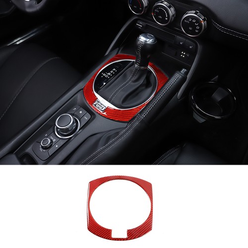 Red Carbon Fiber Center Console Gear Shift Sticker for Mazda MX-5 Miata ...