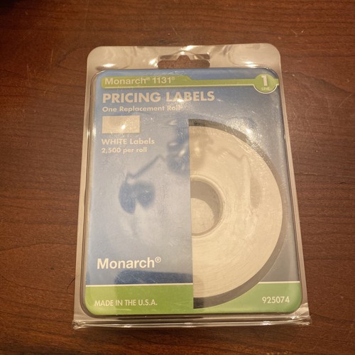 Monarch Easy-Load 1131 Pricemarker Labels (925074) 7/16 x 7/8 White ...