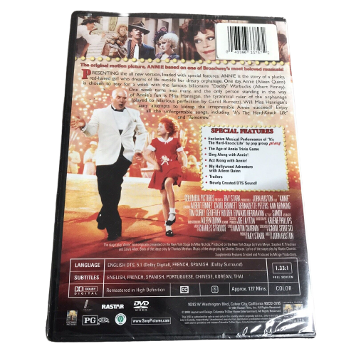 Annie DVD 1982, Special Anniversary Edition Original Classic Movie New ...