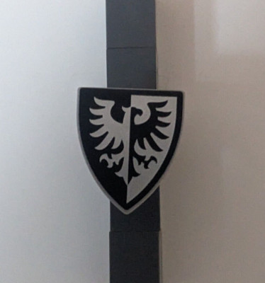Lego Knights Black Falcon Shield. Same Day Shipping | eBay UK