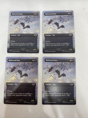 MTG 4x Mirkwood Bats (Borderless) Lord of the Rings LOTR LOR LP FREE ...