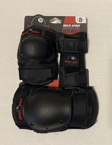 Eight Ball Kids 8+ Wrist Knee Elbow Pads Multi Sport Protective Pad Set ...