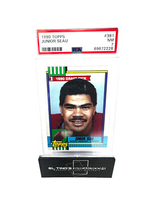 JUNIOR SEAU 1990 Topps Draft Pick #381 PSA 7 | eBay