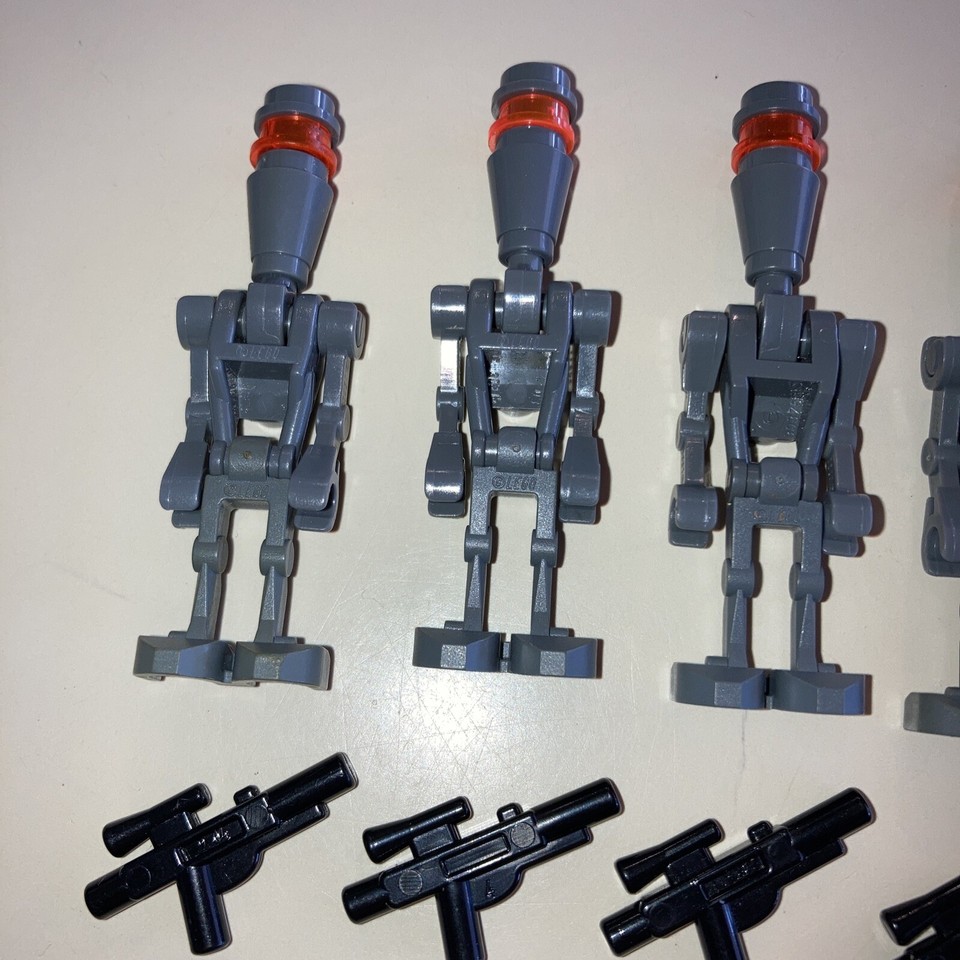 Lot of 5 LEGO Star Wars Dark Gray Assassin Droid Minifigures With ...