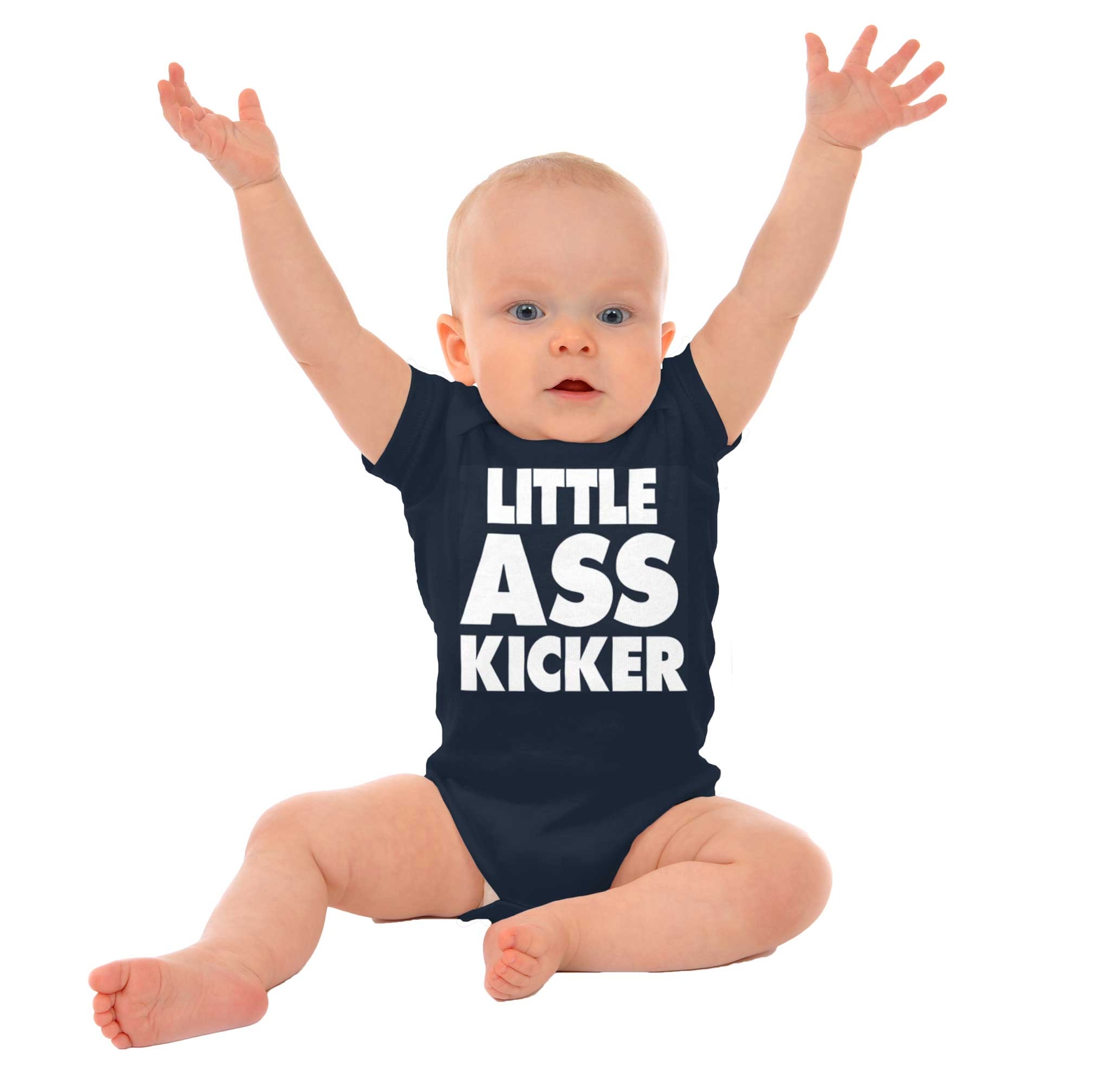Little Butt Kicker Cute Funny Shower Gift Newborn Baby Boy Girl Infant ...