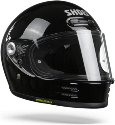 Shoei Glamster XL Full Face Motorcycle Helmet Black Pinlock Lens Buckle ...