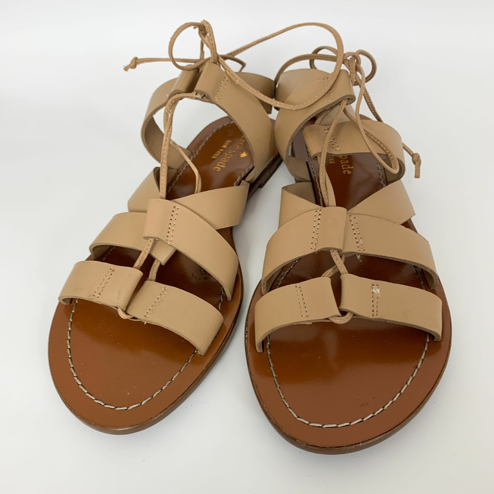 Kate Spade New York sumo gladiator tan sandals 7 - Gem