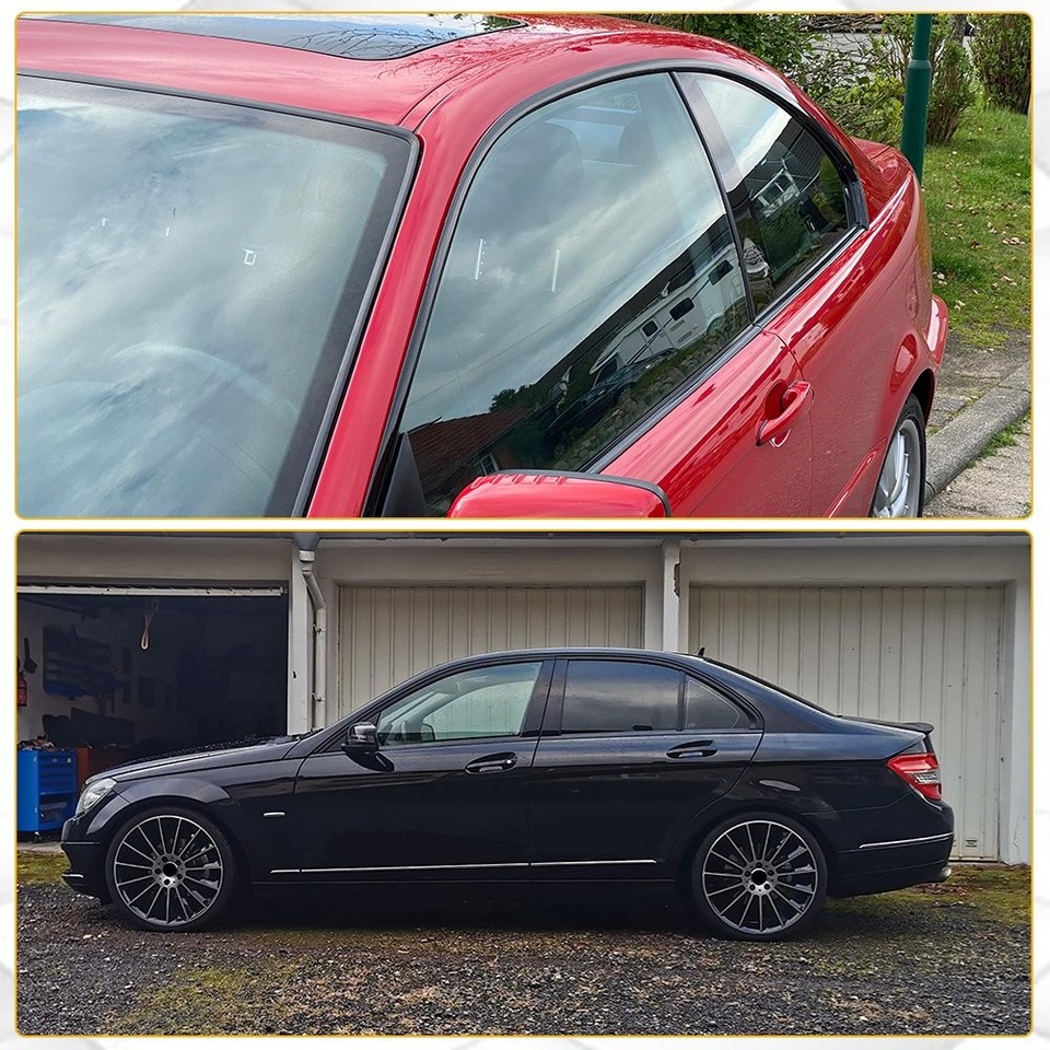 Gloss Black Car Vinyl Wrap Tape 10cm x 10m Chrome Delete Trim Sticker 2 ...