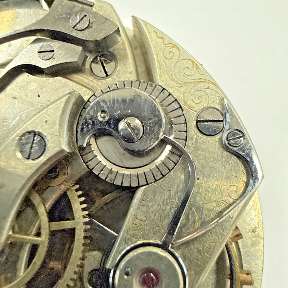 Agassiz Antique 43mm Chronograph Hunter Pocket Watch Movement Swiss ...