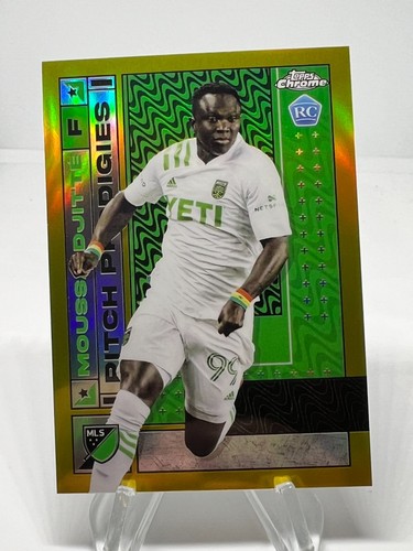 2022 Topps Chrome MLS Gold Refractor /50 Moussa Djitte #174 Rookie RC ...