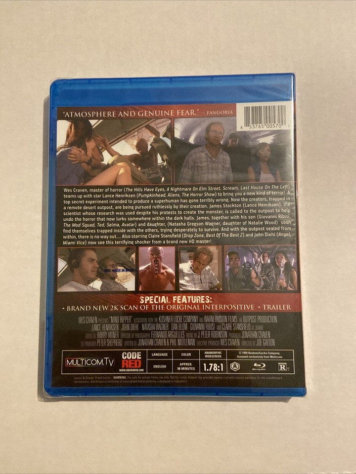 The Hills Have Eyes III Mind Ripper (1995) Blu-ray OOP Code Red Brand ...