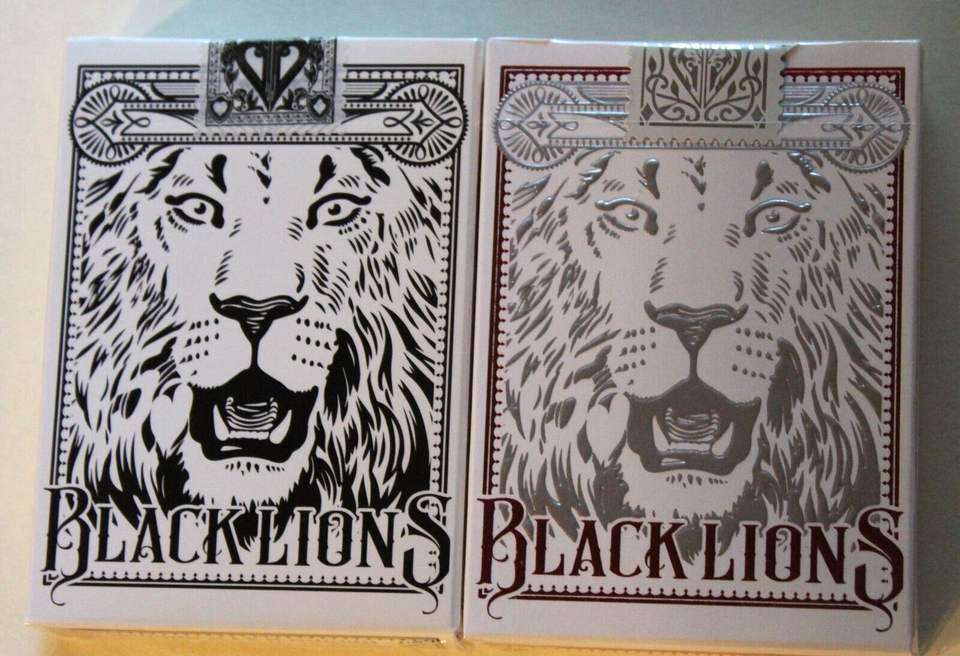 David Blaine Rare Ltd Ed, Gold Split Spades-Black Lions, White Lions ...