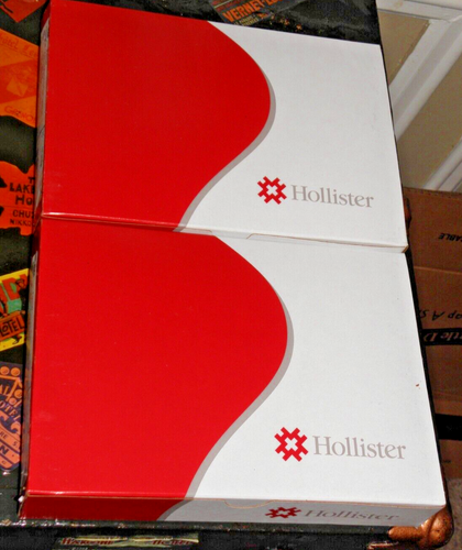 2 BOXES (10) HOLLISTER 8588 DRAINABLE OSTOMY POUCH TRANSPARENT CONVEX ...