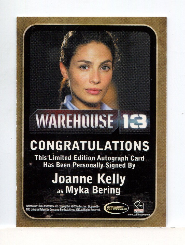 Warehouse 13 Season 1 One Joanne Kelly as Myka Bering Autograph Card | eBay