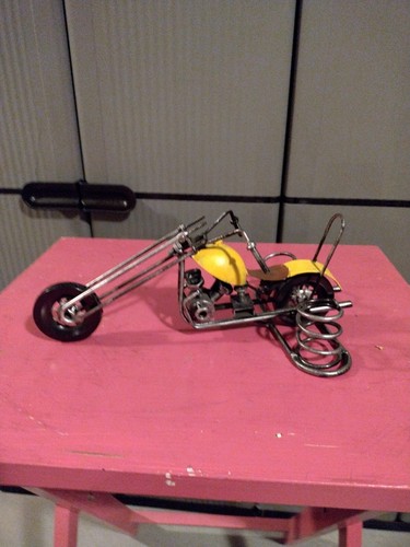 metallobjekte Motorrad Chopper Metalldeko handgefertigt | eBay.de