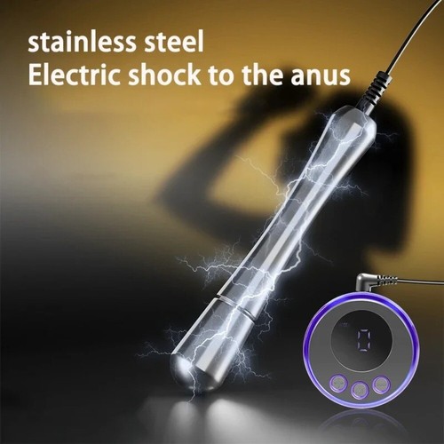Prostate Massager Anal Butt Plug Sex Toys for Men E-Stim Electric ...