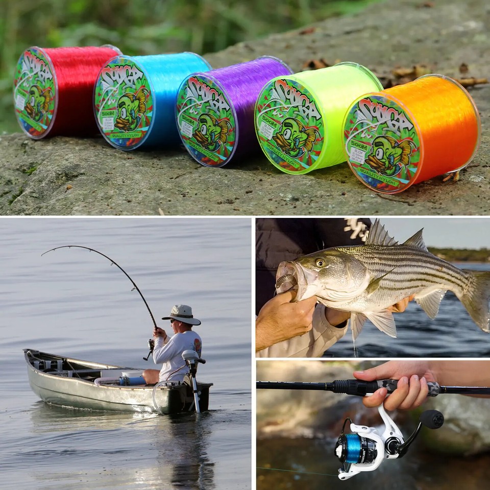 500m Nylon Fishing Line Super Strong Monofilament Main Line Fishing ...