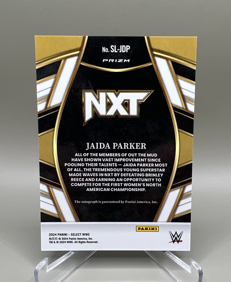 Jaida Parker 2024 Panini Select WWE Flash Prizm Signature Auto #SL-JDP NXT | eBay