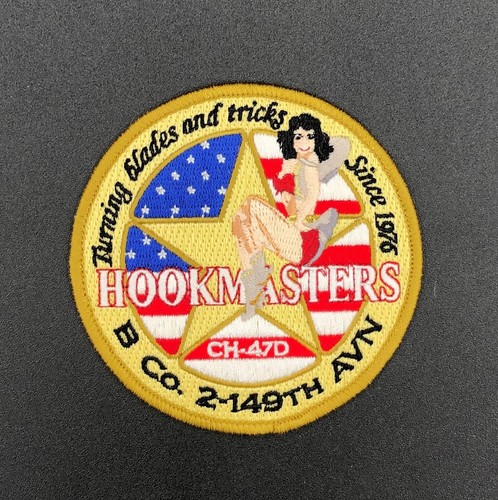 B Co 2-149th AVN CH47D Hookmasters Pinup Girl Army Aviation Patch OEF OIF | eBay