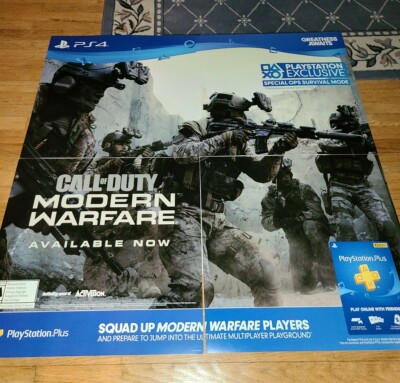 4 Piece Call Of Duty Modern Warfare Promotional Display Posters 48"×48 ...