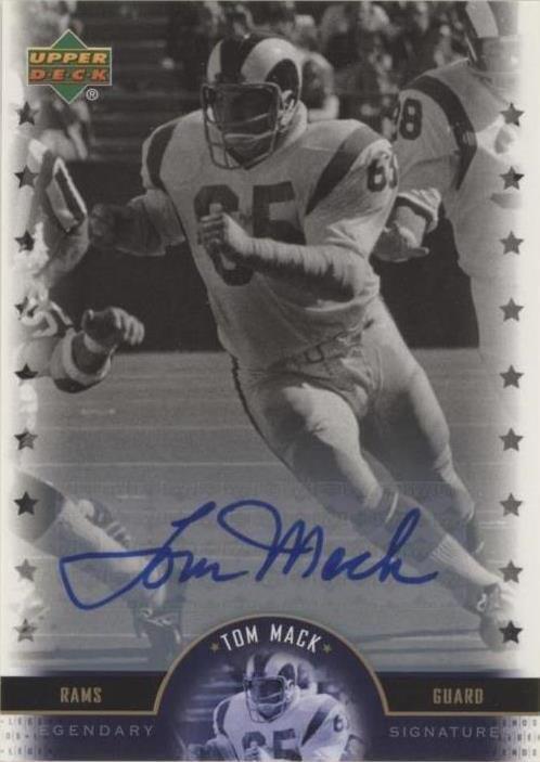 2005 Upper Deck NFL Legends - Legendary Signatures Tom Mack #LS-TM (AU ...
