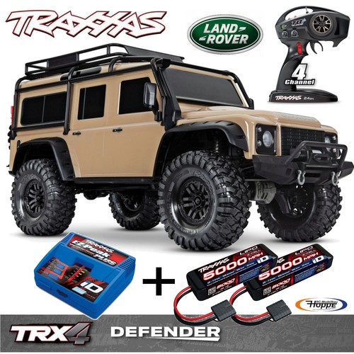 Traxxas TRX-4 Land Rover Defender Sand + 2X 5000 MAH Lipo Akku + Id ...
