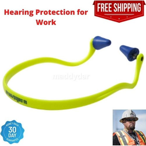 Hearing Protection Reusable Banded Ear Plugs Work Shooting Firing Range ...