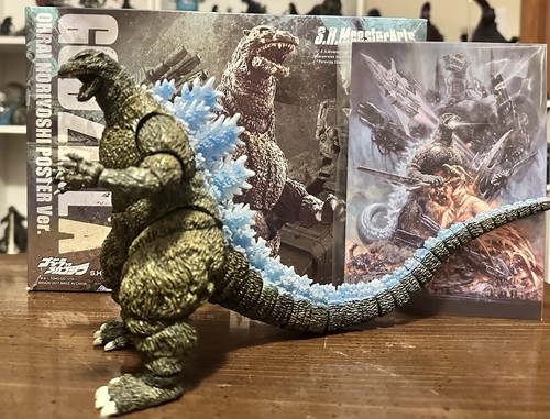 BANDAI S.H. MonsterArts Godzilla Ohrai Noriyoshi Poster Ver Tamashii ...