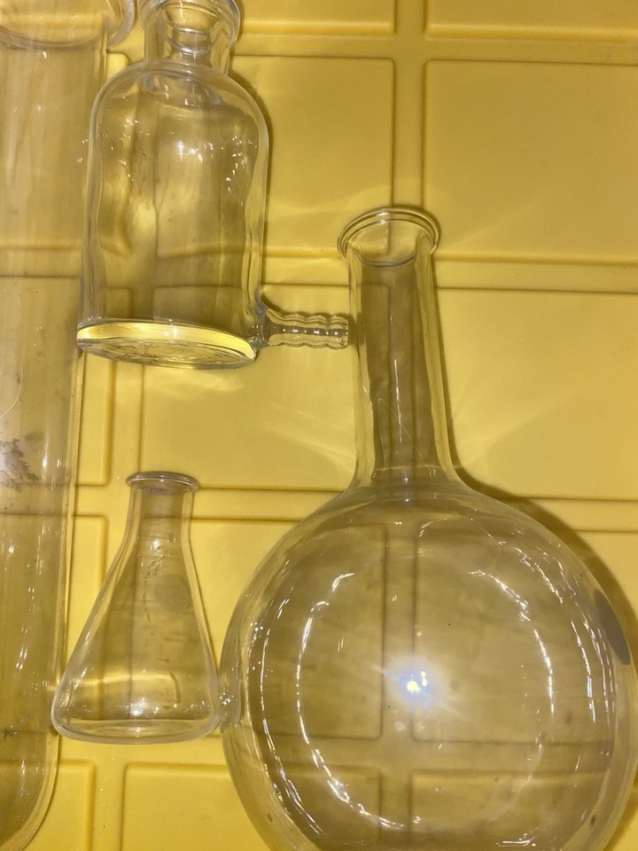 Vintage 11 Lot Chemistry Laboratory Glassware Science Lab Glass ...