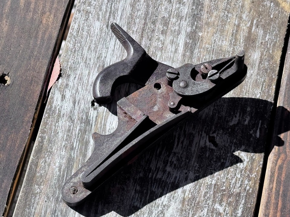 Original Civil War 1862 US Springfield Musket Lock Sideplate w Hammer ...