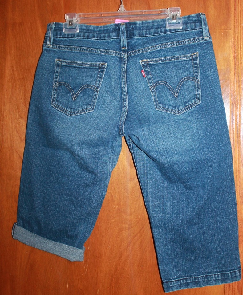 LEVI'S 545 Ladies' Size 10 DENIM CAPRIS (18" inseam) EUC | eBay