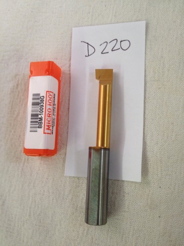 NEW MICRO 100 SOLID CARBIDE BORING BAR. BBM-100938G. 9 MM MIN BORE TIN (D220) | eBay