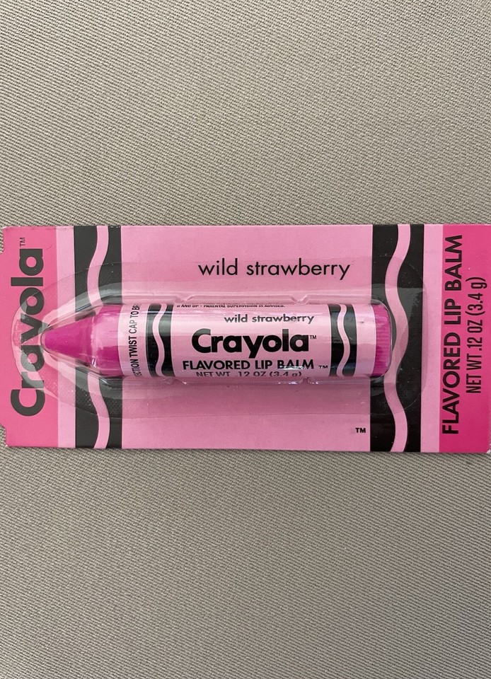 .12 Oz. Crayola “Wild Strawberry” Flavored Lip Balm By Lotta Luv, New ...