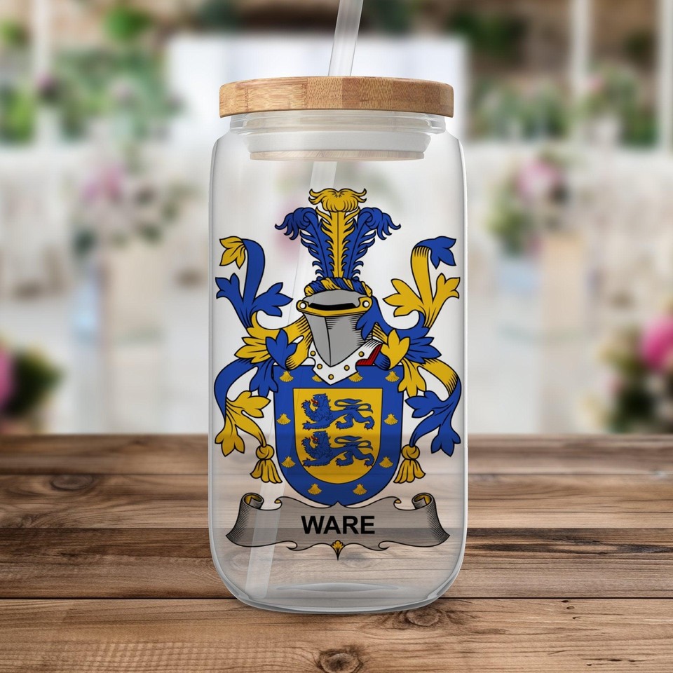 Ware Family Crest Coat of Arms, Vintage Heraldry Art Print, Historical ...