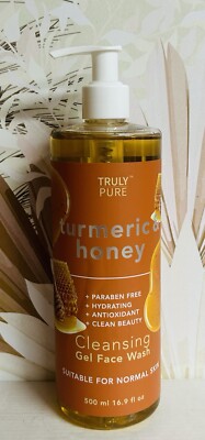 Truly Pure ~ Turmeric Honey Cleansing Gel Face Wash 16.9 fl oz | eBay