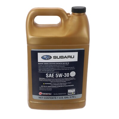 OEM NEW Subaru Certified Full Synthetic Motor Oil SAE 0W-20 1 Gallon ...