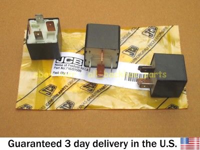 JCB BACKHOE - GENUINE JCB RELAY BLUE, SET OF 3 PCS. (PART NO. 716/09500 ...