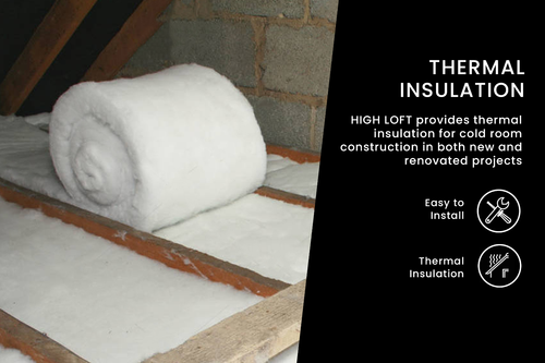 Itch Free Eco Loft Thermal Construction Insulation Roll L8m x W370mm x ...