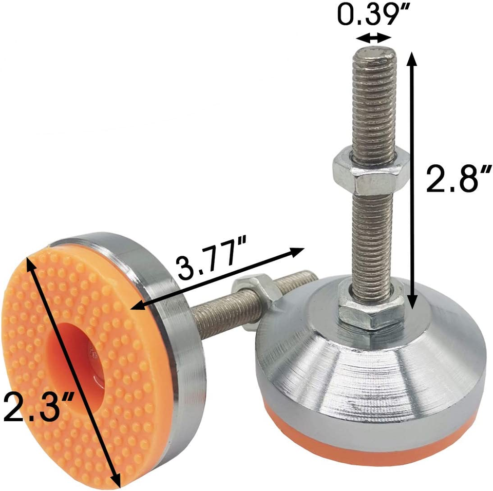 Heavy Duty Leveling Screw Leg 4″ Adjustable Feet Leveler Foot for ...