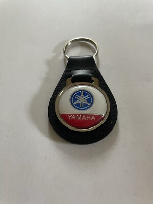 Yamaha Keychain Yamaha Key Chain Black Leather | eBay