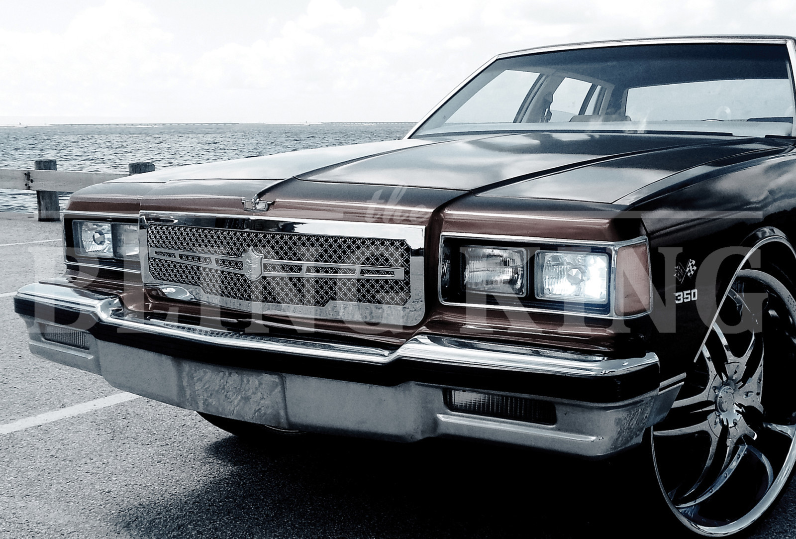 1986-1990 Chevy Caprice chrome grill dual weave mesh grille Tiarra 1pc ...