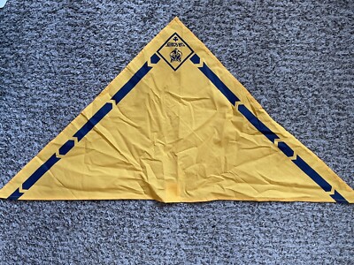 BSA Boy Scouts of America Yellow & Blue Cub Scouts Neck Scarf Bandana ...