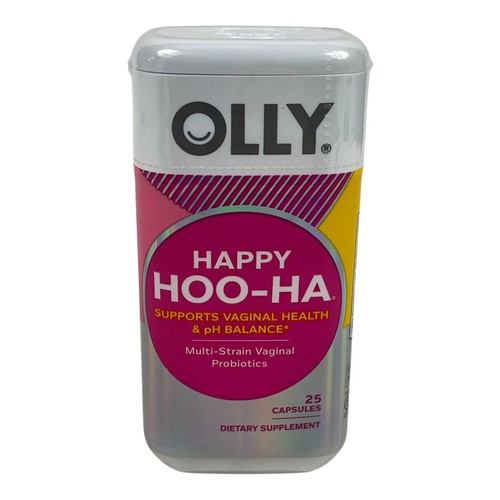 NEW Olly Happy Hoo-Ha Supports Vaginal Health pH Balance 25 Caps Exp 04 ...