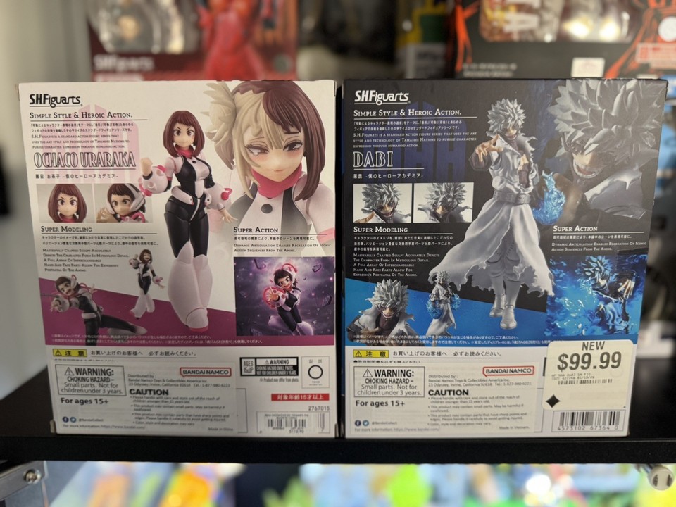 Sh Figuarts My Hero Academia Figure Lot Of 2 Dabi And Uravity/Uraka | eBay