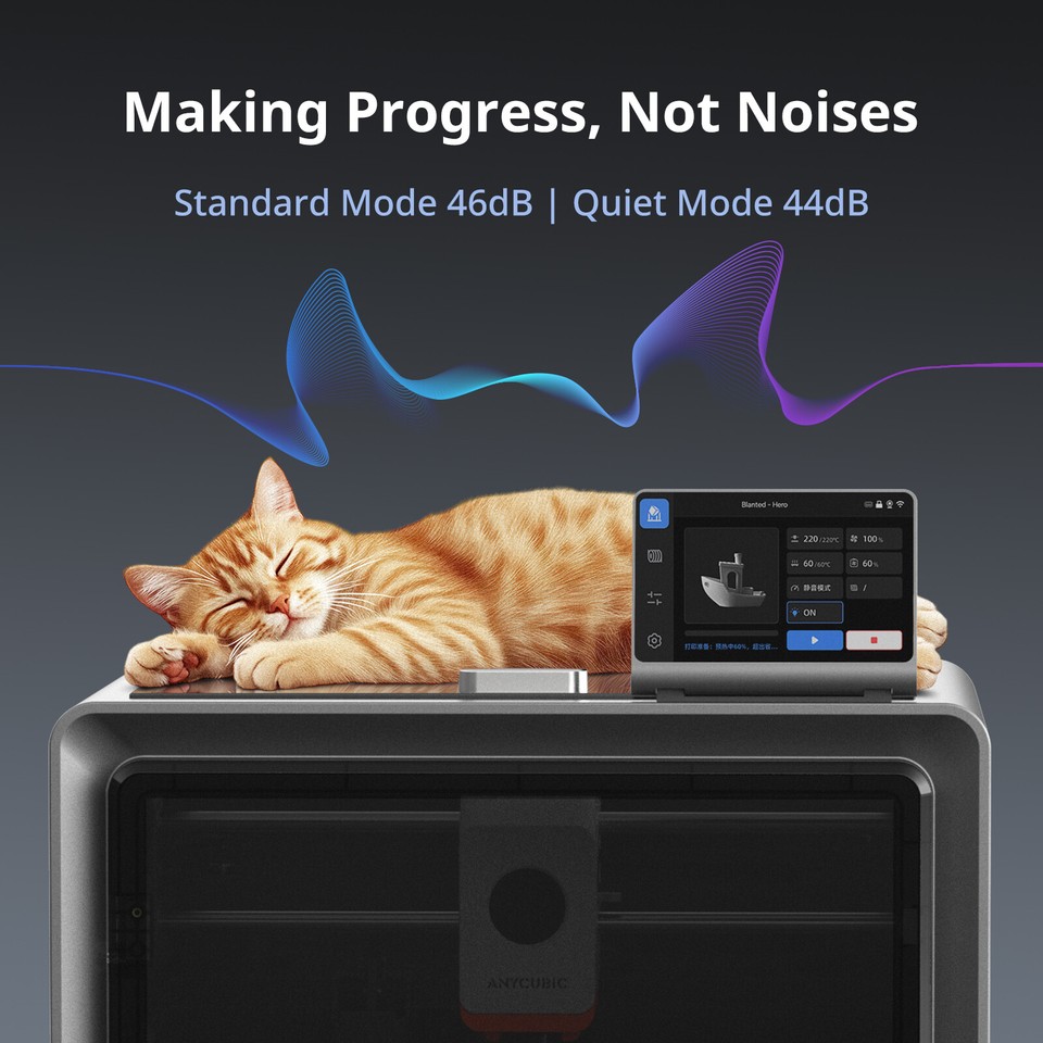 ANYCUBIC Kobra S1 Combo Core XY 3D Printer 600mm/s Multicolor Print 320 ...