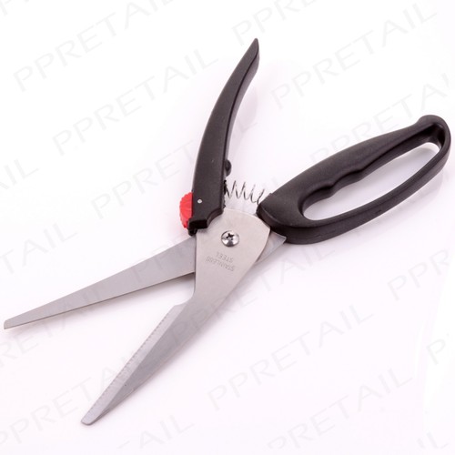LARGE 25cm POULTRY SHEARS Stainless Steel Chicken/Turkey/Meat Kitchen ...